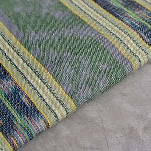 Green Ethnic 38 Fabric Green Mayan Handmade Ikat Fabric | Etsy