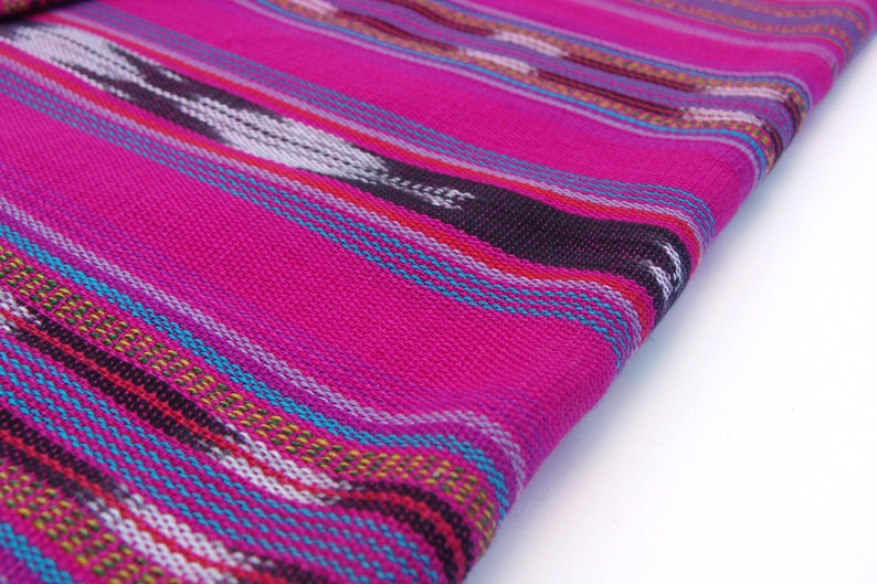 Fuchsia Fabric 27 South American Fabric Handloomed | Etsy