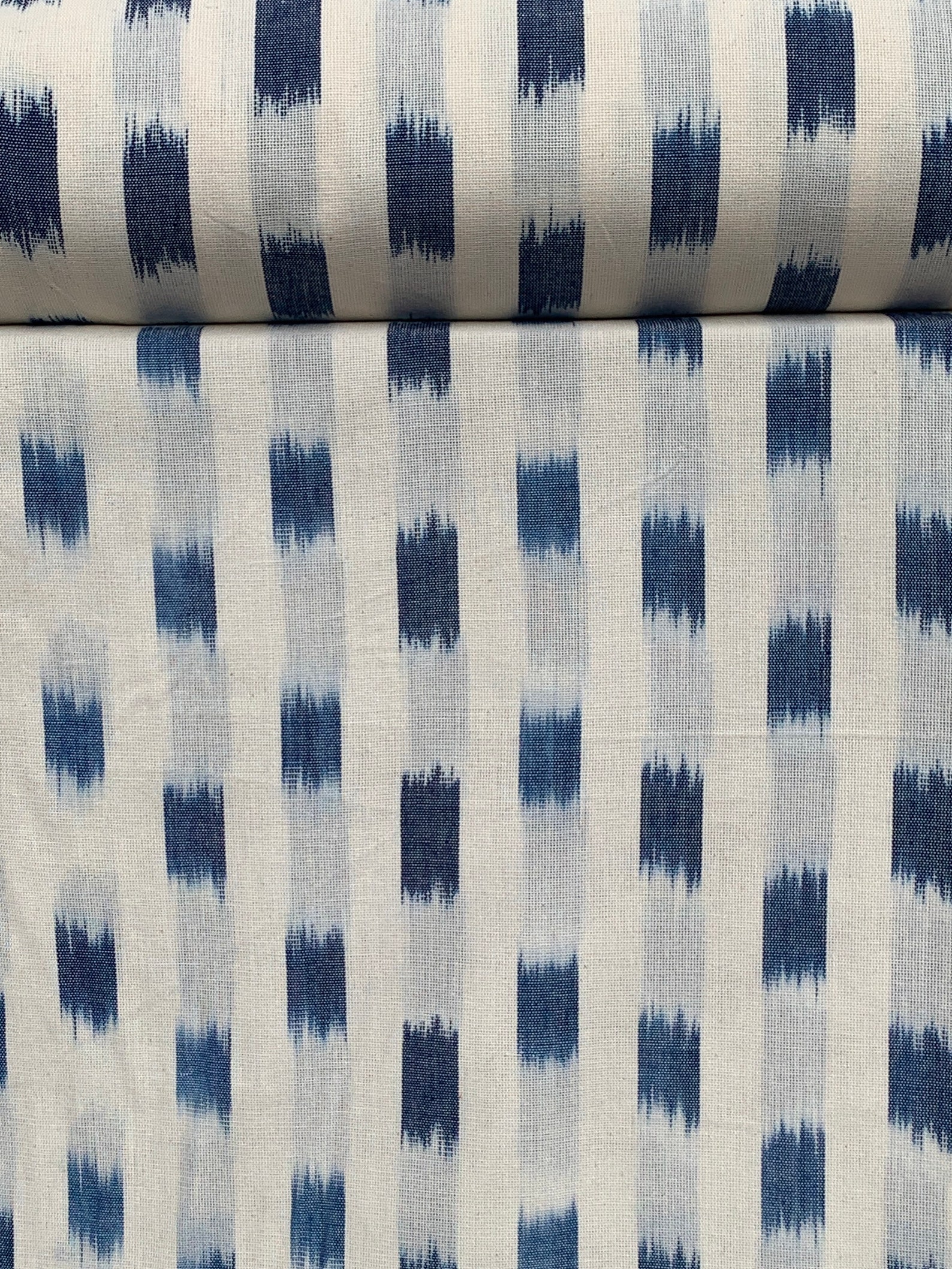 NEW White and Blue Ikat Fabric 201 Ethnic Fabric From - Etsy