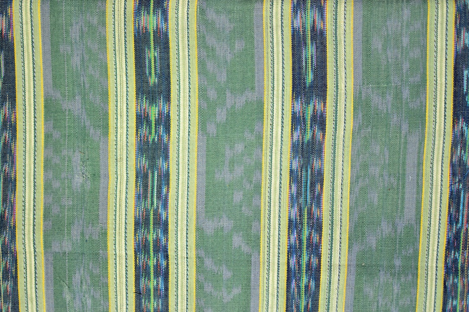 Green Ethnic 38 Fabric Green Mayan Handmade Ikat Fabric | Etsy