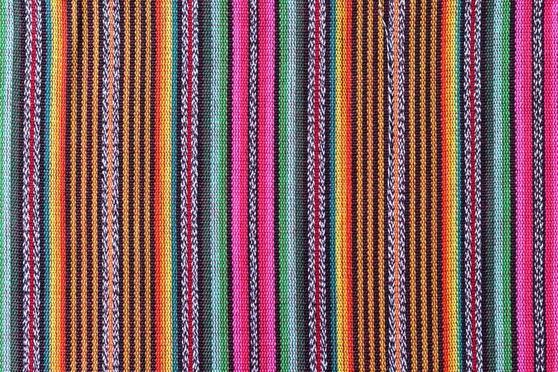 Mayan Stripes 120 Handmade Fabric From Guatemala 100% - Etsy