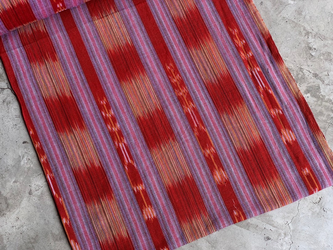 Tela Ikat 62 Tela Étnica de Guatemala Tela de Algodón cortada a medida ...