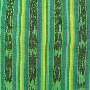 Green Tribal (#29) Guatemalan Fabric - 100% Handwoven Cotton - Sold by ...