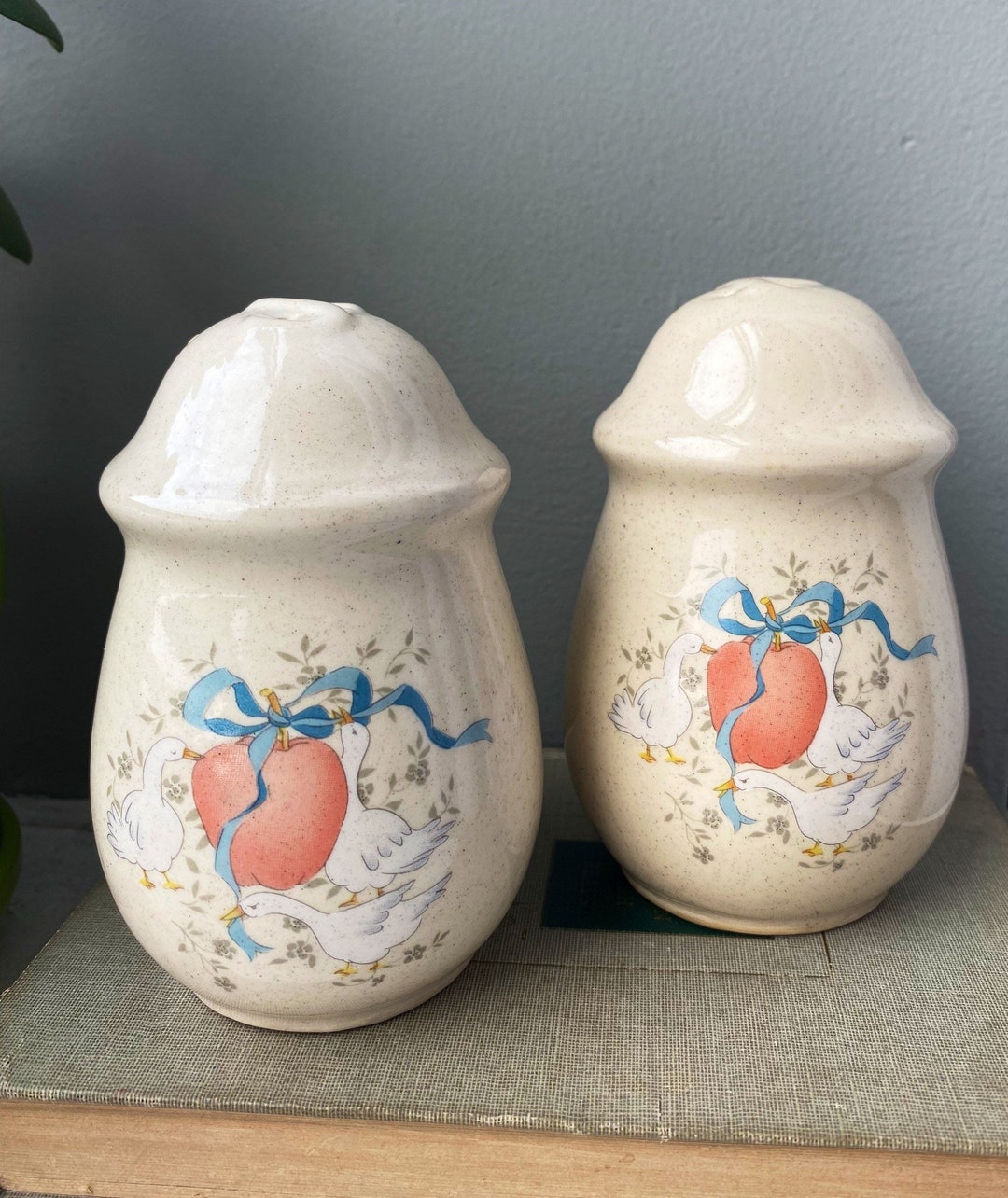 Vintage Marmalade Geese Jumbo Salt Pepper Shakers, 1980s Goose ...