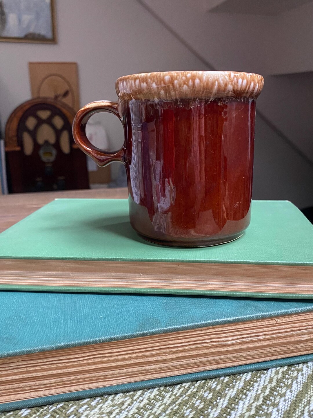 Vintage Mccoy Pottery Mug, Mccoy USA 1412, Brown Drip Glaze Mug, Retro ...
