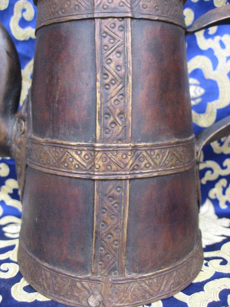 Antique Tibetan Handmade Copper Kitchen Pot Solak Teapot | Etsy