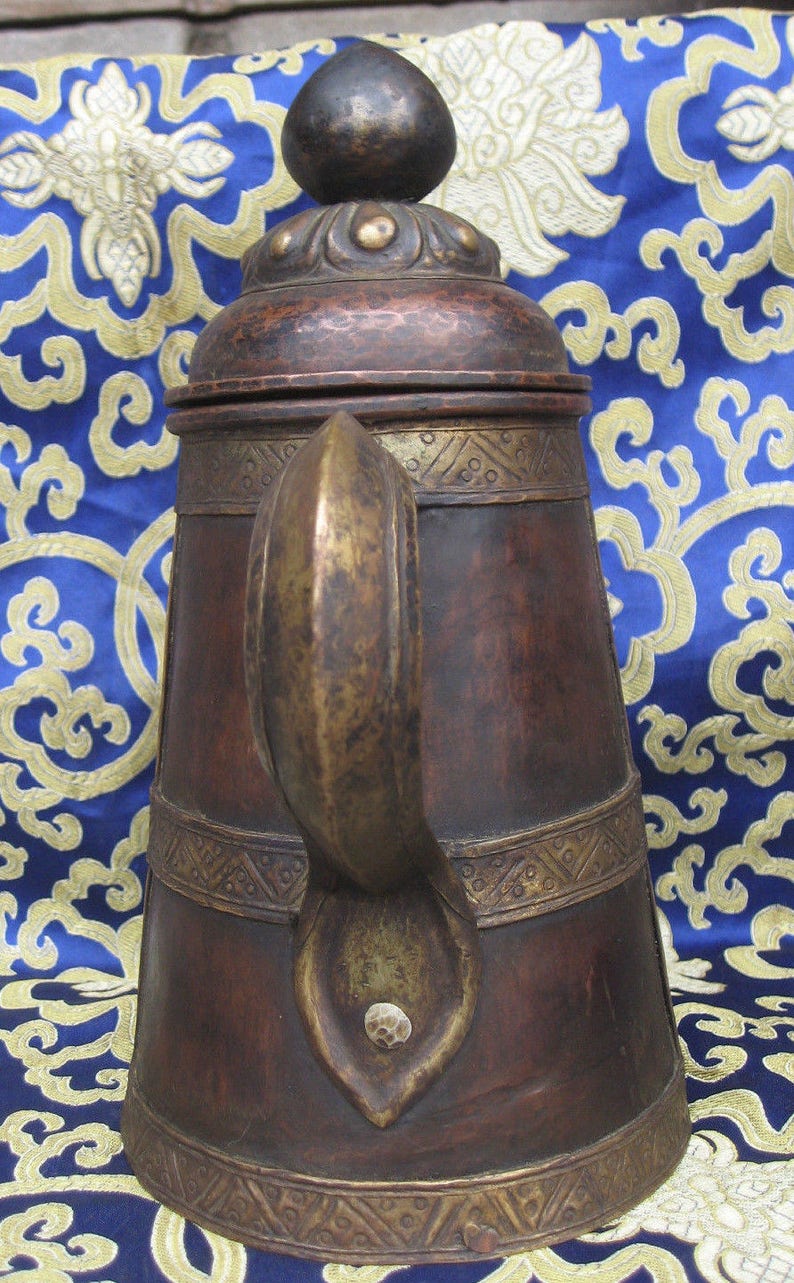 Antique Tibetan Handmade Copper Kitchen Pot Solak Teapot | Etsy