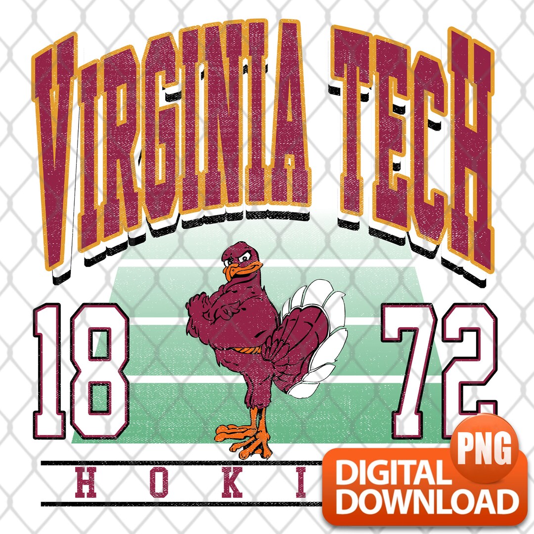 Virginia Tech Png, Virginia Tech Fan Crewneck Sweatshirt, Vintage Style ...