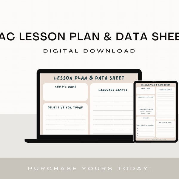 Slp Data Collection Sheet - Etsy