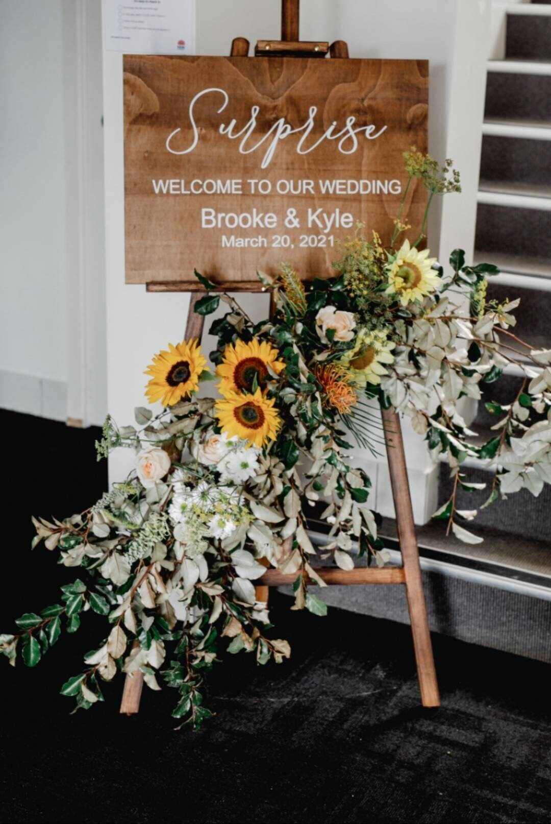 SURPRISE WEDDING SIGN Elopement Ceremony Sign Just Married - Etsy