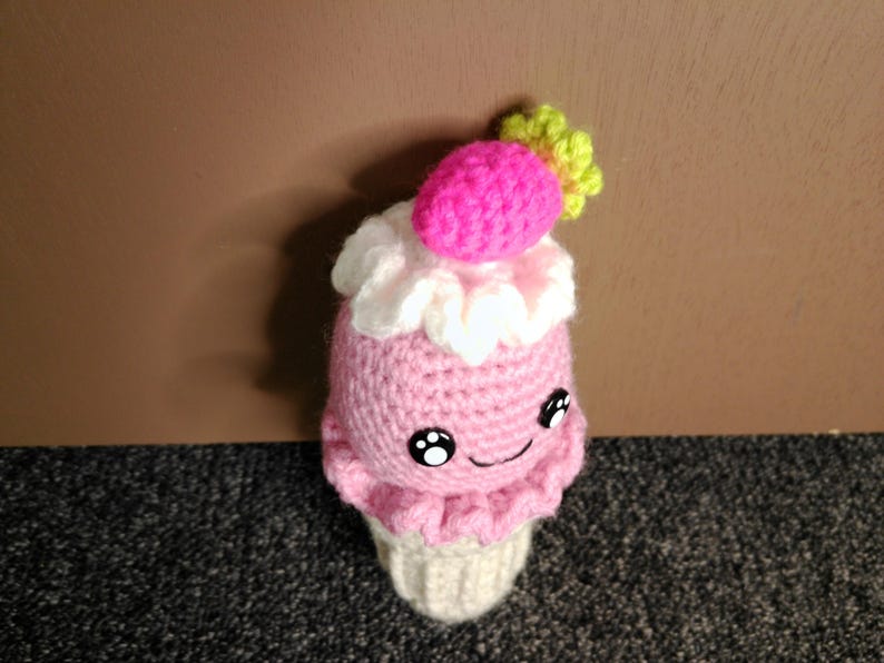 Crochet Ice Cream Plush – Handmade Ice Cream Cone Amigurumi – Cute ...