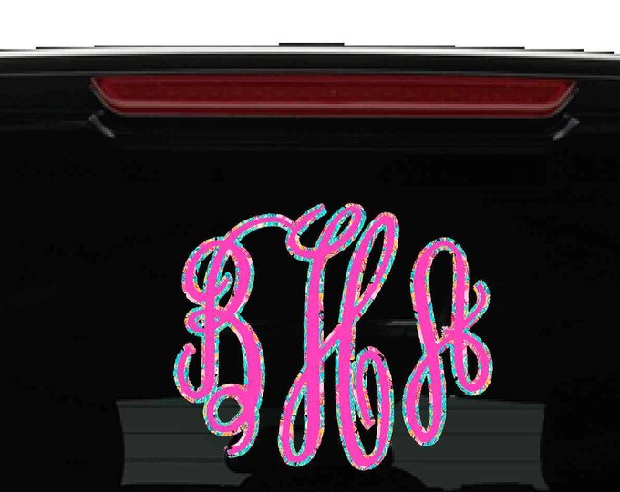 Monogram Car Decal Monogram Decal Car Decal Car Monogram - Etsy
