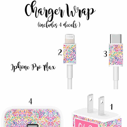 Iphone Charger Wrap Monogram Svg Files | Etsy