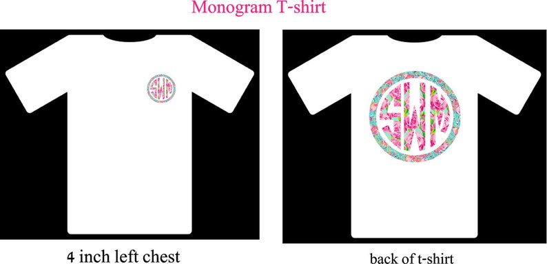 Monogram Shirt/Monogram T-shirt/Personalized Gift/Personalized | Etsy