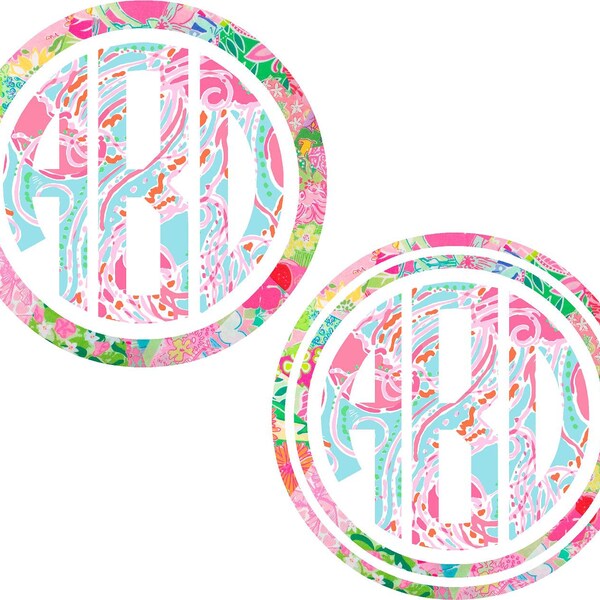 Monogram Decal - Etsy