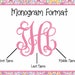 Monogram Car Decal Monogram Decal Car Decal Car Monogram - Etsy