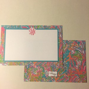 Monogram Note Card Pdf/personalized Note Cards/monogrammed Note Cards ...