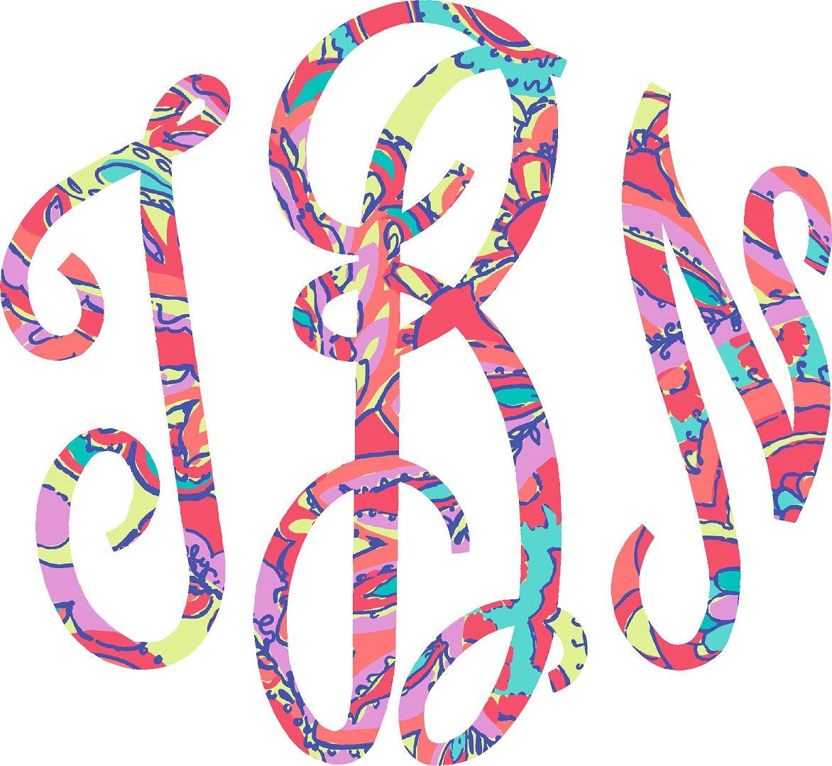 Monogram Script Heat Transfer - Etsy