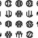 Monogram Decal Anchor Monogram iPhone Decal - Etsy