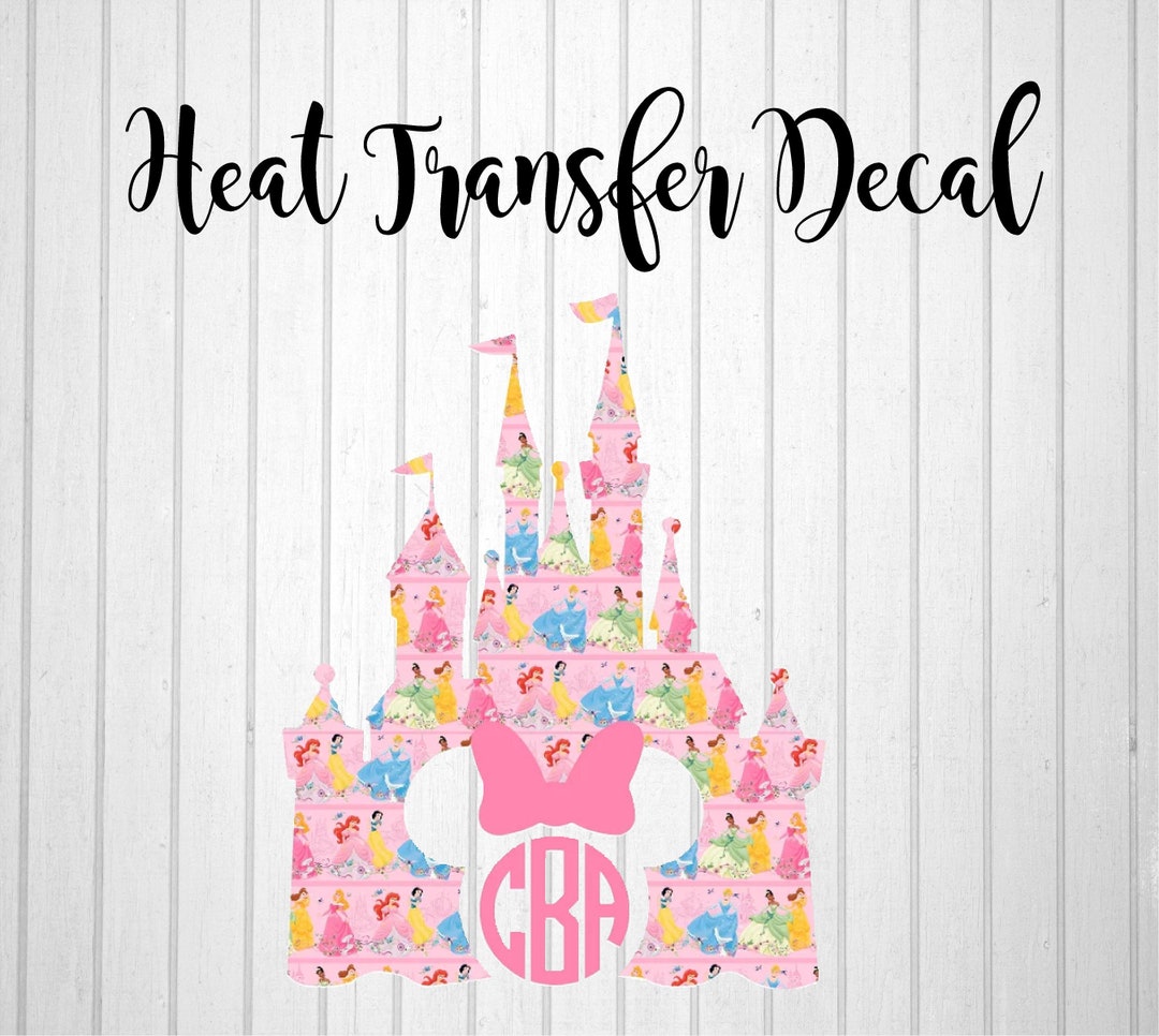 Castle Decal/castle Monogram Heat Transfer/heat Transfer - Etsy