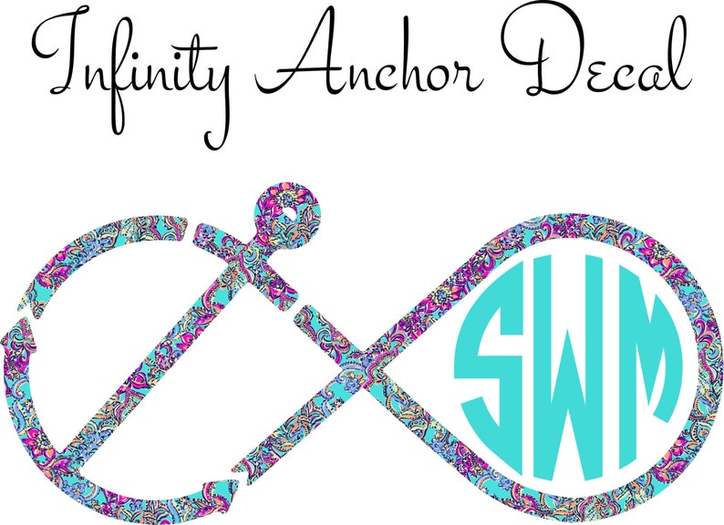 Monogram Decal for Car Monogram Sticker for Car Monogram | Etsy