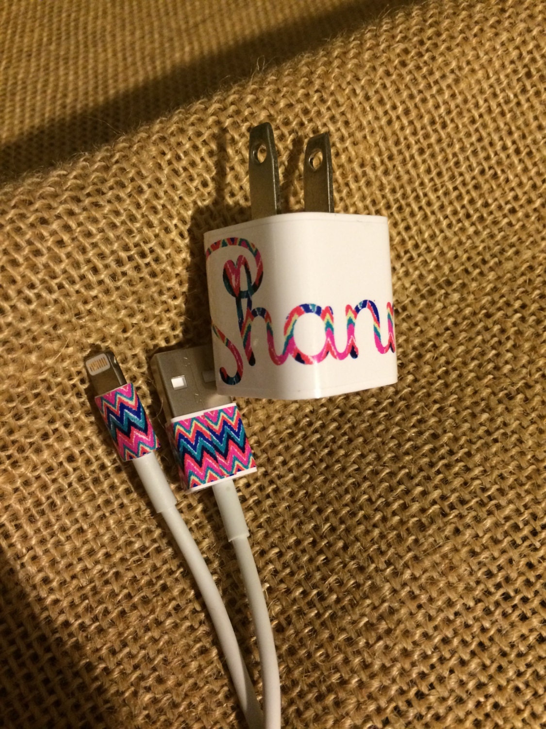 Iphone Charger Monogram Iphone Pro Max Charger Decal - Etsy