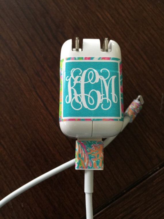 IPhone Charger Monogram Iphone Pro Max Charger Decal | Etsy