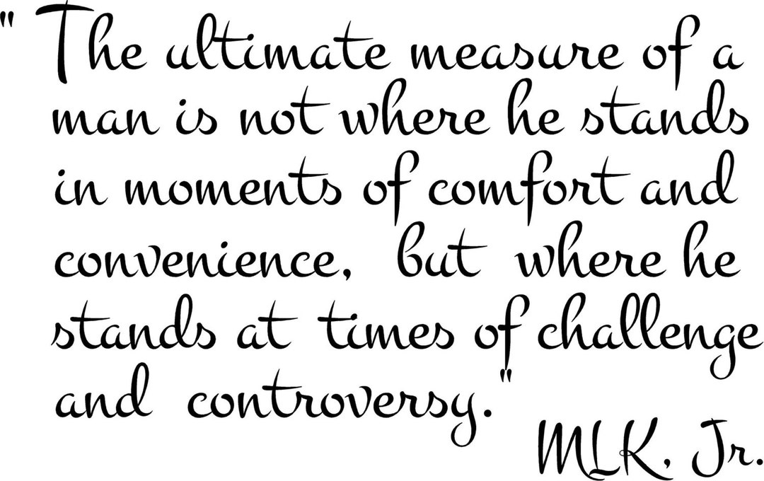 Ultimate Measure of a Man Wall Quote - Etsy
