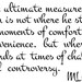 Ultimate Measure of a Man Wall Quote - Etsy
