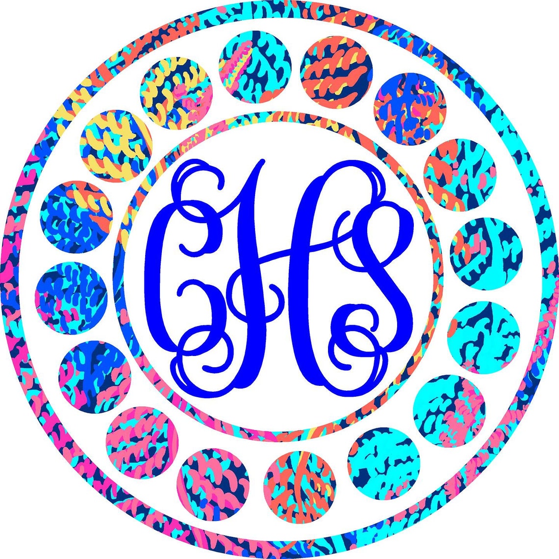 Monogram Car Decal Monogram Decal Car Decal Car Monogram | Etsy