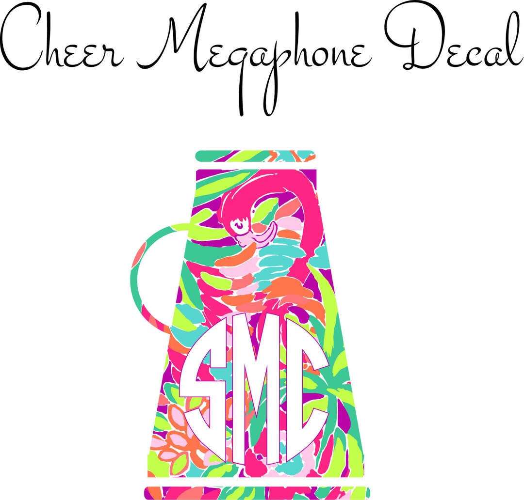 Cheer Monogram Decal, Monogram Decal for Car, Monogram Decal for Laptop ...