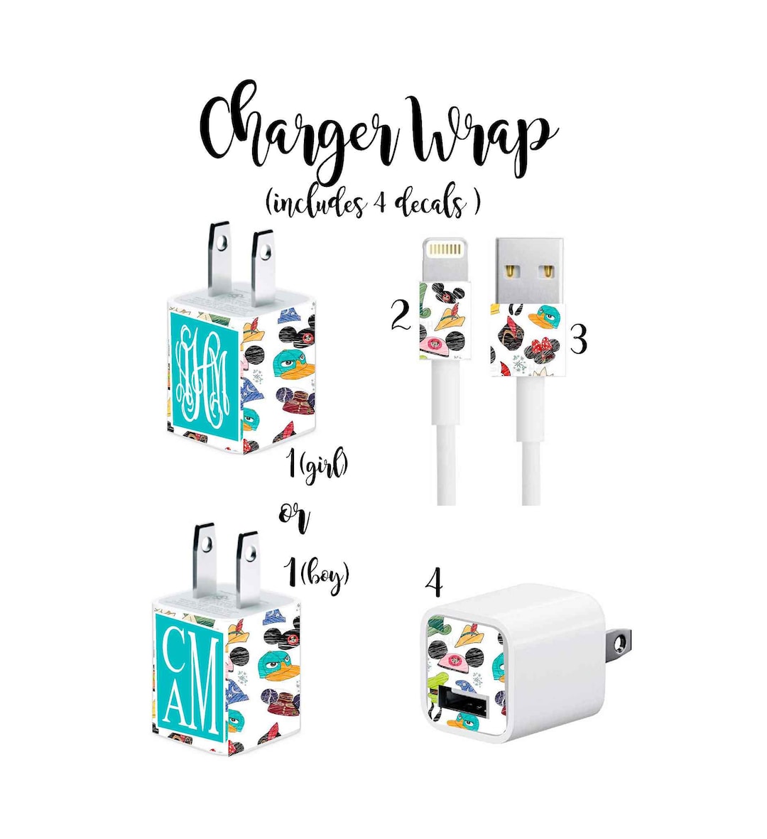 IPhone Charger Monogram iPhone Pro Max Charger Decal Monogram iPhone ...