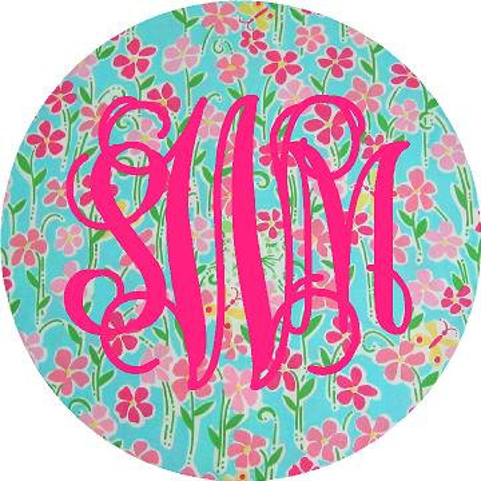 Monogram Wall Decal - Etsy