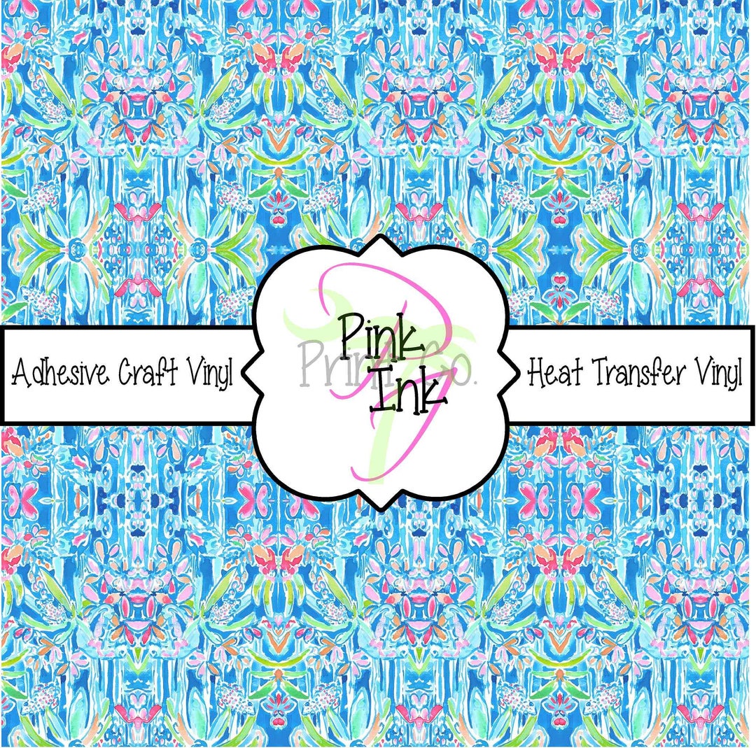 Beautiful Patterned Craft Vinyl and Heat Transfer Vinyl Pattern 716 - Etsy