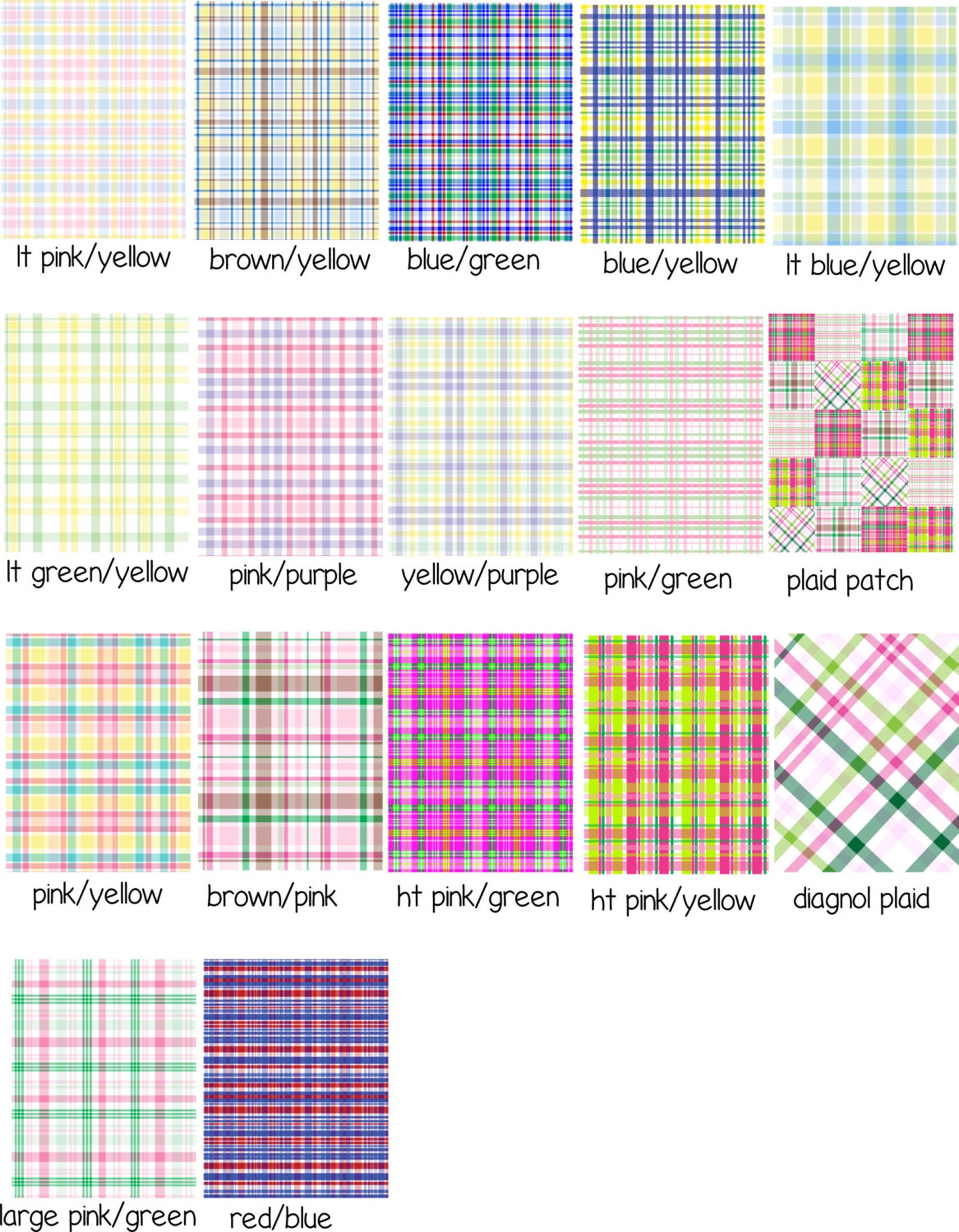 Beautiful Patterned Craft Vinyl and Heat Transfer Vinyl in Plaid ...