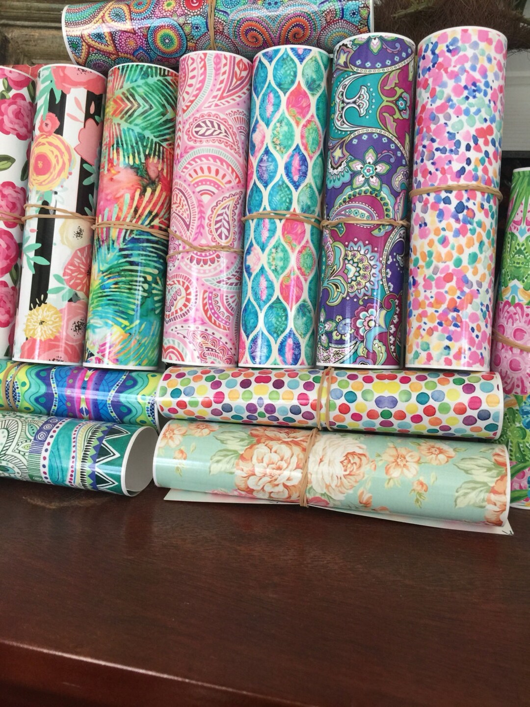 Adhesive Vinyl and HTV Patterned Vinyl Printed Vinyl Printed Heat ...