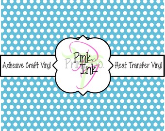 Polka Dot Heat Transfer Vinyl Adhesive Vinyl Pattern Vinyl Printed HTV ...