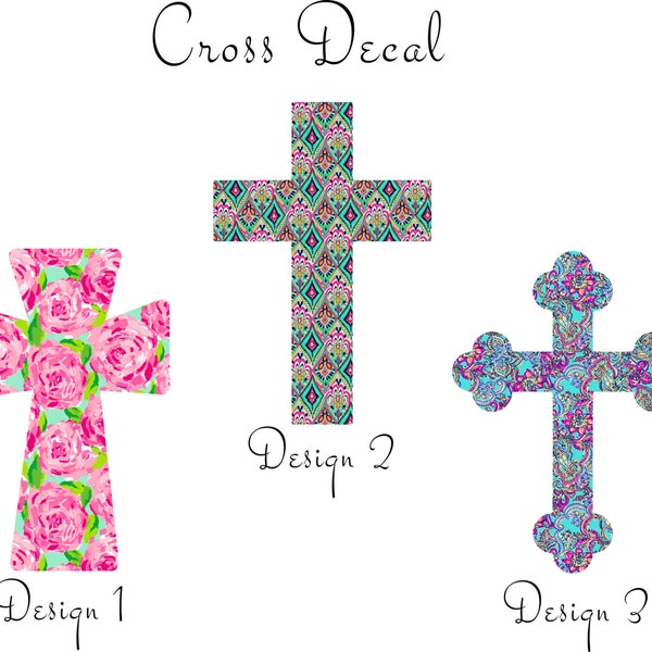 Cross Decal - Etsy