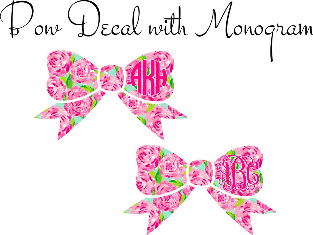 Monogram Car Decal Monogram Decal Car Decal Car Monogram - Etsy