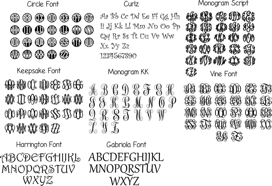 Monogram Decal for Phone Monogram Script Decal Monogram | Etsy