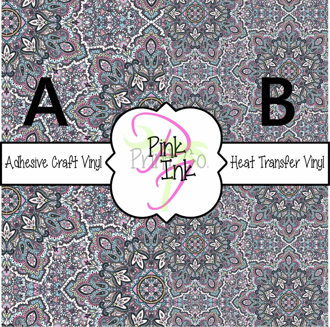 Adhesive Craft Vinyl Patterned HTV Printed Adhesive Vinyl Printed HTV ...