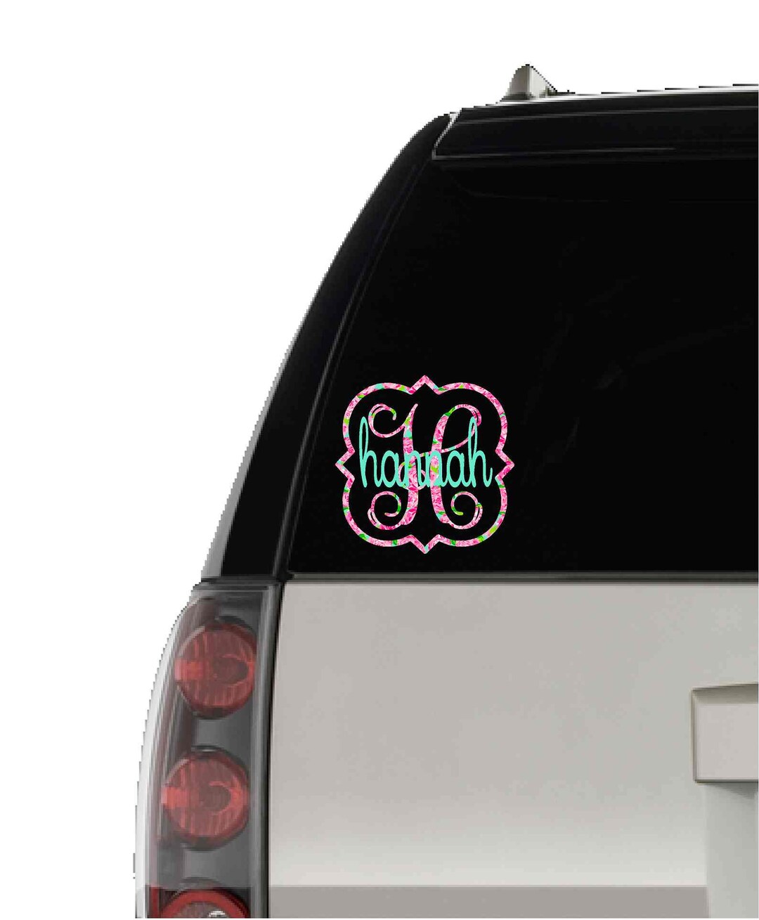 Monogram Decal for Car Monogram Decal for Laptop Name Decal - Etsy