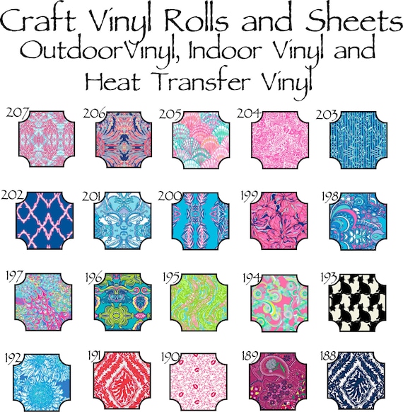 Patterned Vinyl Printed Vinyl Sheets Heat Transfer Vinyl | Etsy