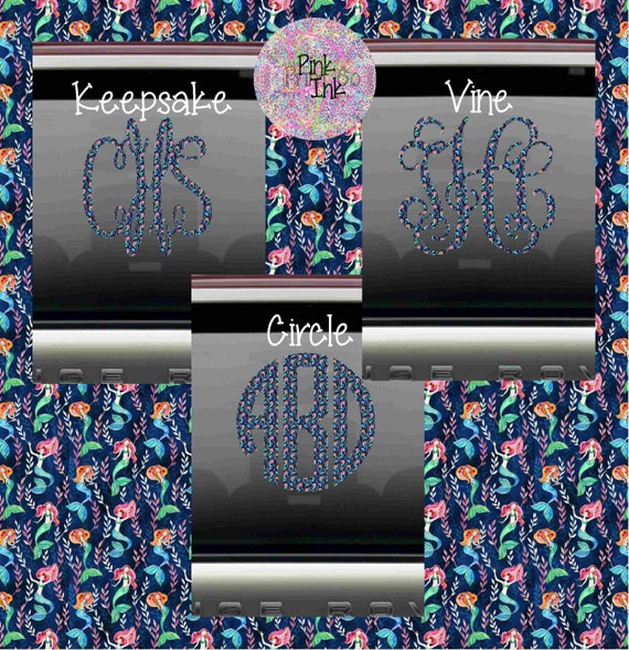 Monogram Car Decal Monogram Decal Car Decal Car Monogram | Etsy