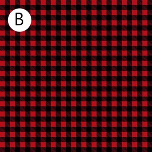 Buffalo Plaid Vinyl Patterned Vinyl Sheets Printed Oracal | Etsy