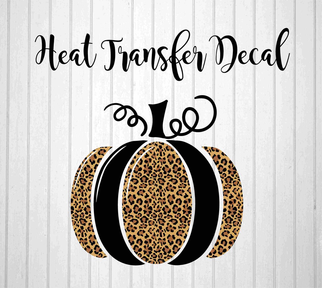 Fall Pumpkin Heat Transfer/heat Transfer Decal/iron on Decal/shirt ...