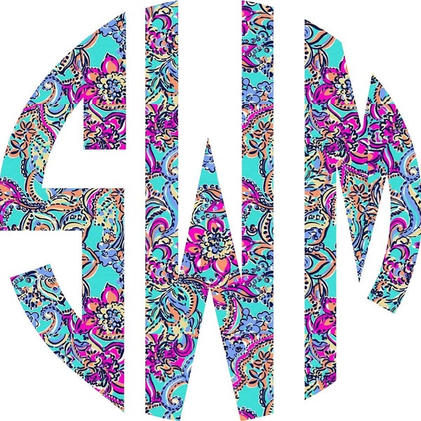 Car Monogram Decal - Etsy