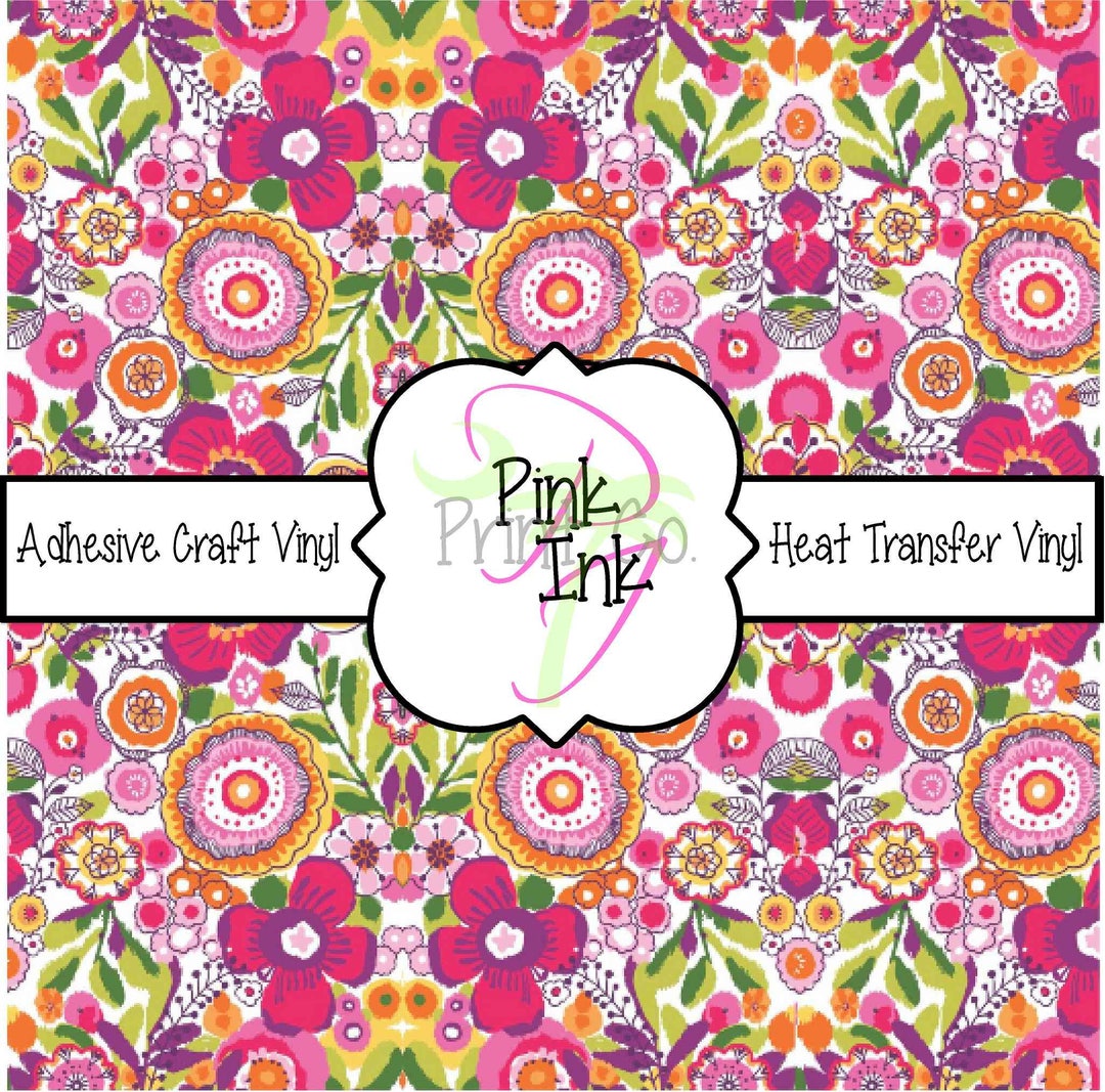 Beautiful Patterned Craft Vinyl and Heat Transfer Vinyl Pattern 266 - Etsy