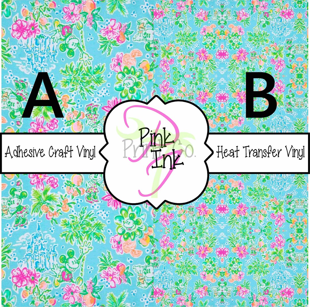 Character Inspired Vinyl Patterned HTV Printed Adhesive Vinyl Printed ...