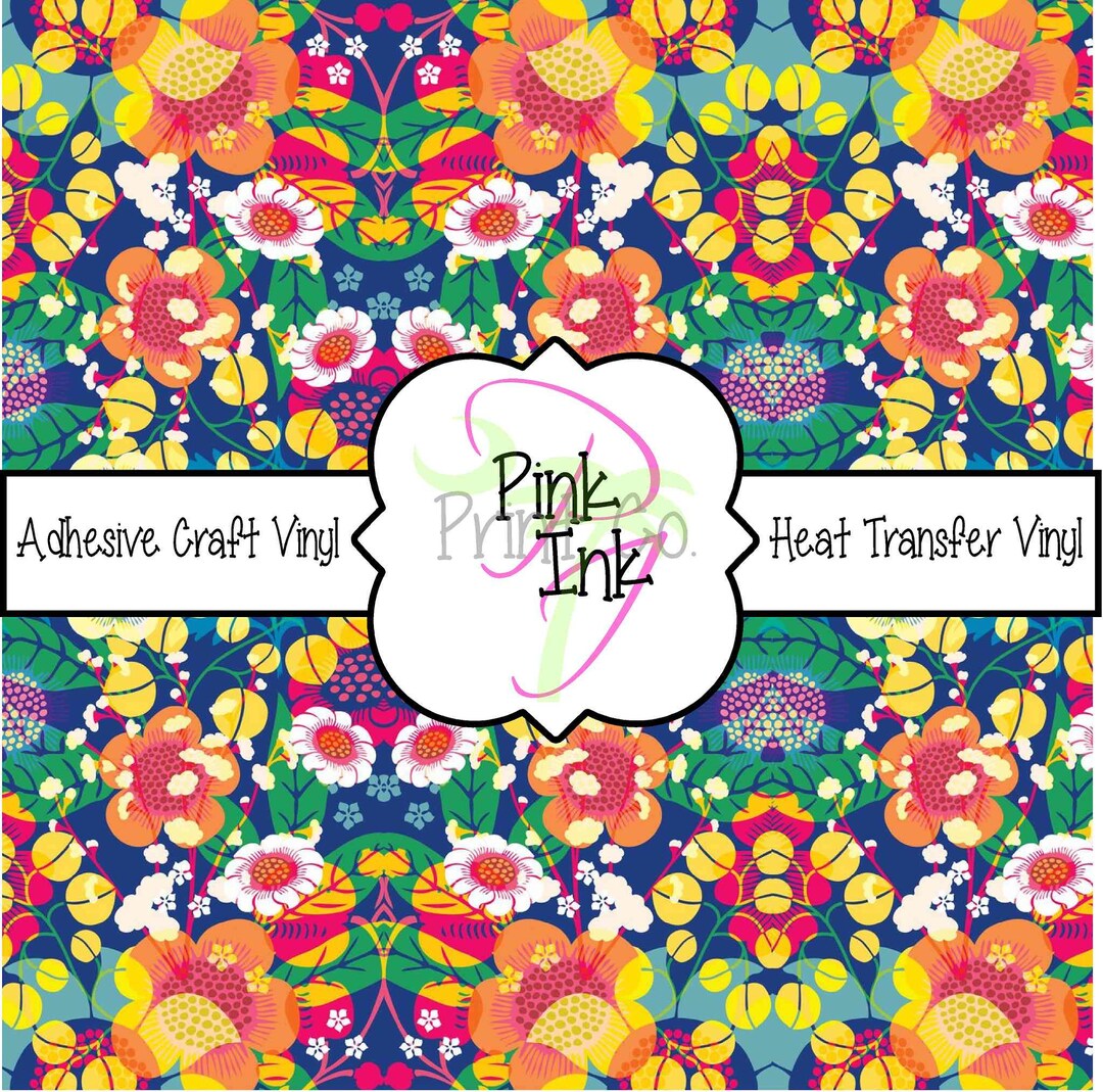 Beautiful Patterned Craft Vinyl and Heat Transfer Vinyl Pattern 405 - Etsy